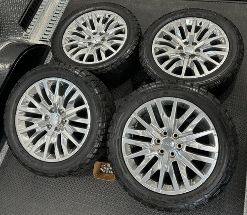GMC Sierra 1500 Denali OEM 22" Factory Wheels Tires Rims Yukon Tahoe ...