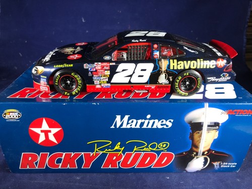 Q-4 RICKY RUDD #28 TEXACO / MARINES 2000 FORD TAURUS 1:24 SCALE DIE ...