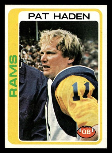 1978 Topps #346 Pat Haden Near Mint LA Rams | eBay