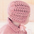 Baby Sweetness Knitting Pattern 0-7yr 8ply Lacy Bud Pink Cardigan ...