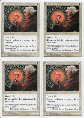 MTG: BLESSED WINE 5th Edition COMMON; played, Excellent condition x4 | eBay