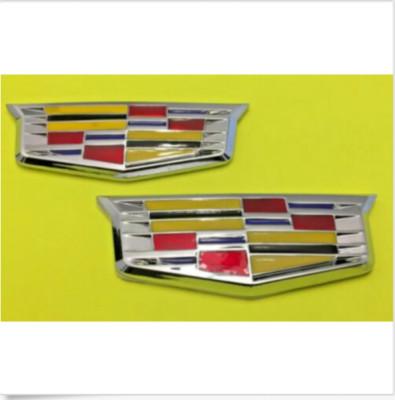 2 X Cadillac Emblem Car Badge Decal Sticker CTS SRX STS ATS XLR SLS CT6 ...