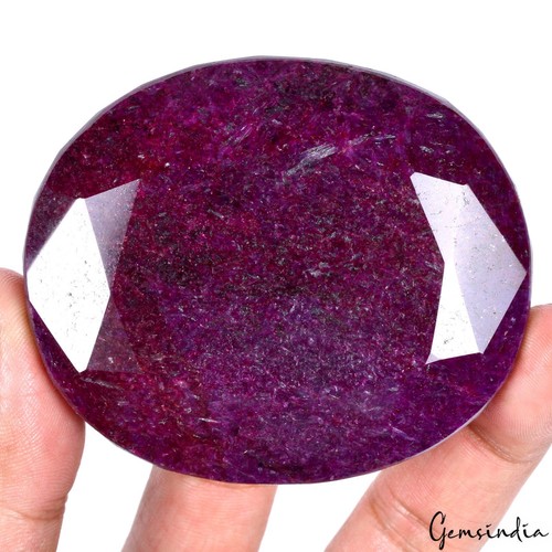 1490 Cts Natural African Dark Red Ruby Oval Faceted Huge Loose Earth ...