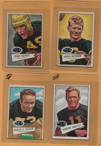 1952 Bowman LARGE Pittsburgh Steelers team set, w/4 SPs, Schweder ...