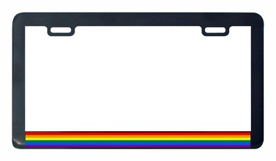Flag Gay Lesbian pride rainbow LGBTQ LGBT license plate frame | eBay