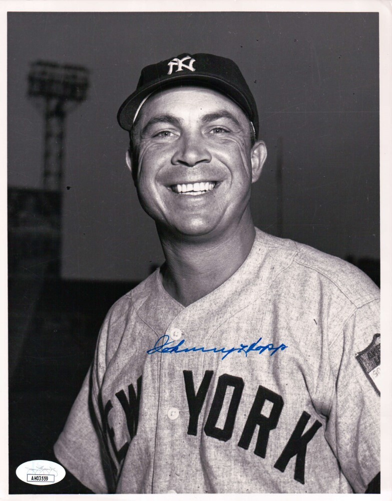 Johnny Hopp Signed Autographed 8X10 Photo Vintage New York Yankees JSA ...