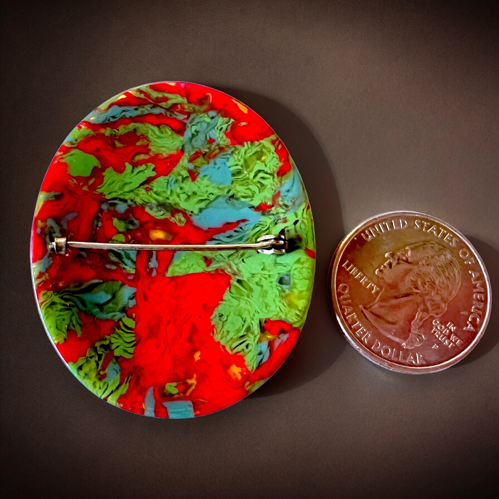 Vintage 1920s Art Deco Flapper Girl Celluloid Brooch … - Gem