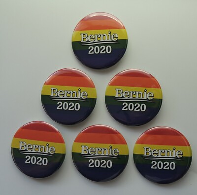 Bernie Sanders Rainbow 2020 Campaign Buttons Set of 6 (SAME-804-ALL) | eBay
