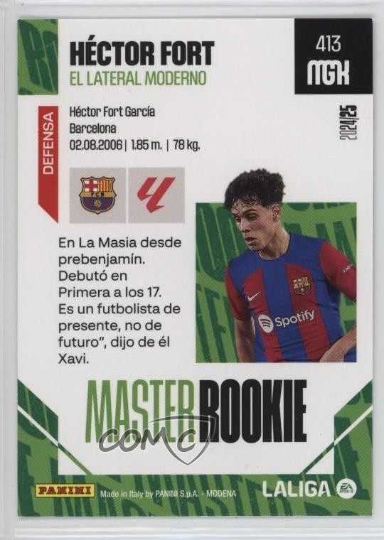 2024-25 Panini Megacracks MGK La Liga Master Rookie Hector Fort Héctor ...