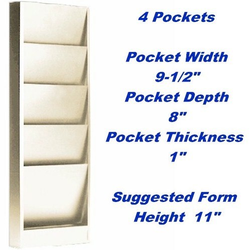 Steel Wall Mounted Clipboard Holder / Organizer Rack Falcon Model 204 ...