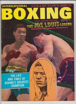 INTERNATIONAL BOXING MAG JOE LOUIS BOXING HOFer COLLECTOR's ISSUE ...