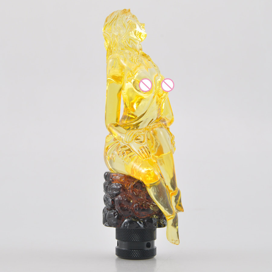 Yellow Sexy Lady Car Truck Manual Stick Gear Shift Knob Lever Shifter ...