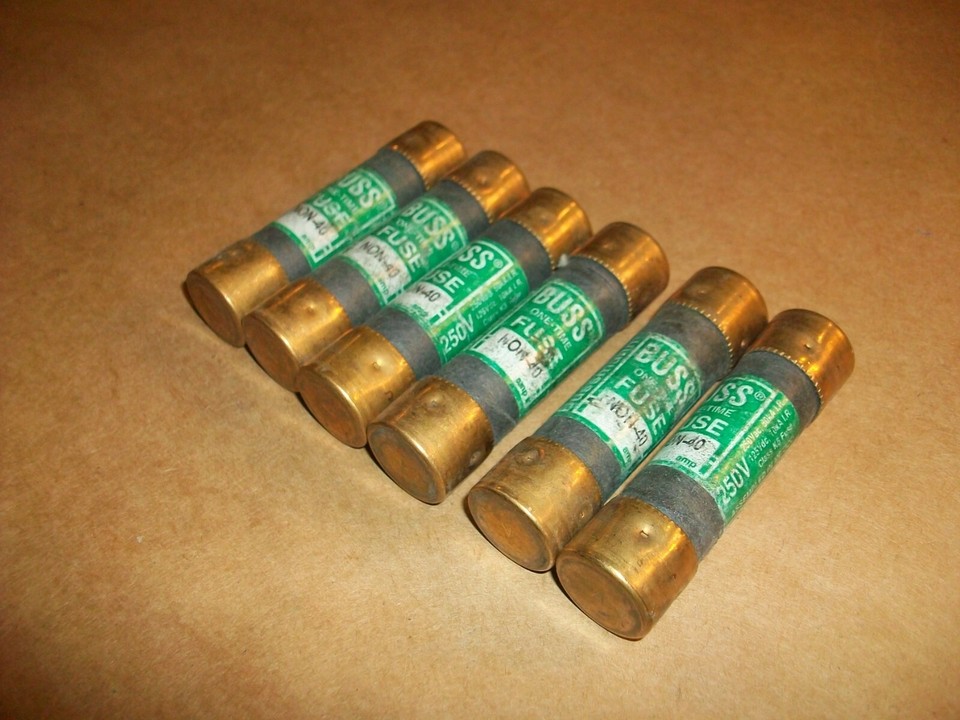 6pc Bussmann NON-40 40 Amp Fuse Non-Current Limiting Class K5 | eBay
