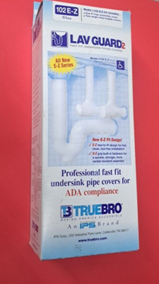 TrueBro Lav Guard2 102 E-Z Fast Fit Undersink Piping Covers - No Tools ...