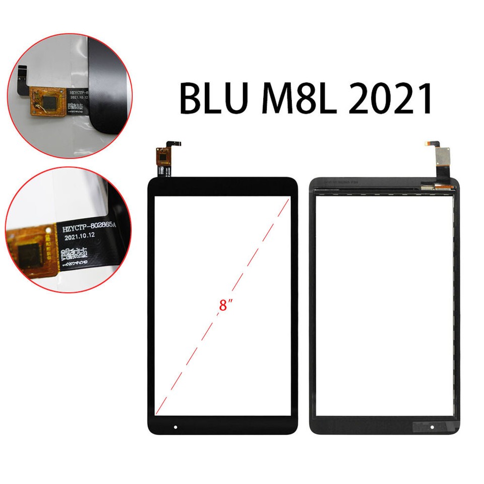 💥New 8" Touch Display Screen Digitizer Glass For BLU M8L 2021 2022 ...