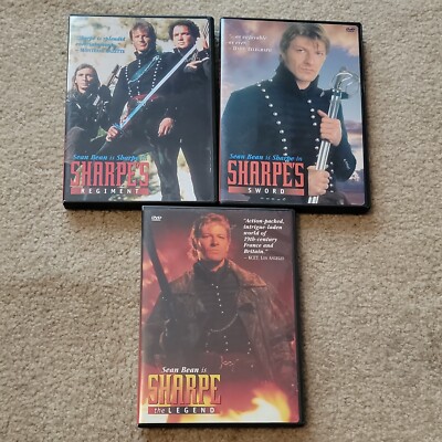 Sharpe's DVD Collection (Lot Of 3 DVDs) Regiment, Sword, The Legend ...