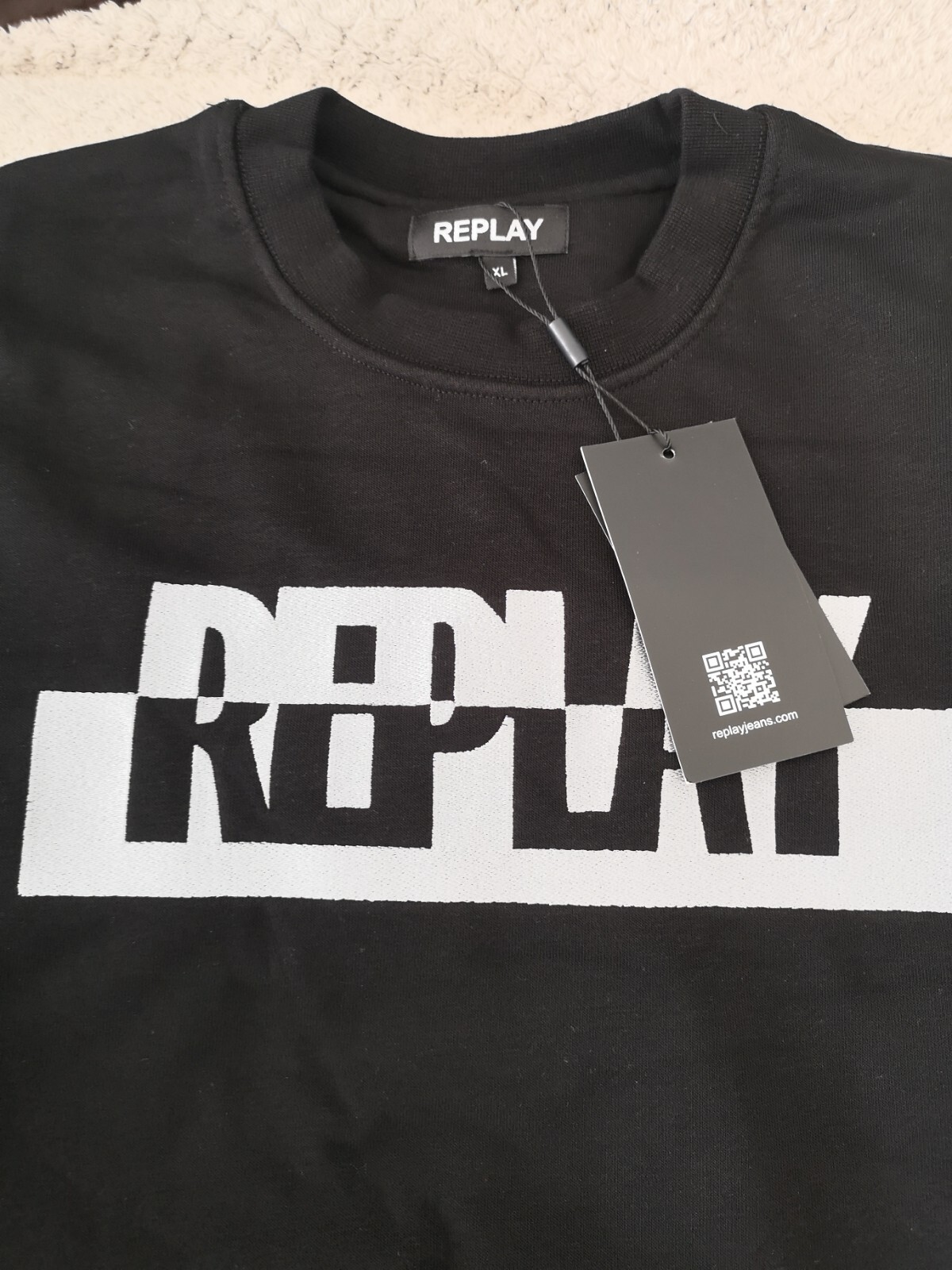 New Men's XL REPLAY Black Long Sleeve Shirt With Tags Never USED Replay ...