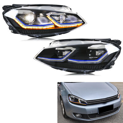 2015-2017 Golf 7 VII MK7 LED Headlights For Sequential Front Lamps ...