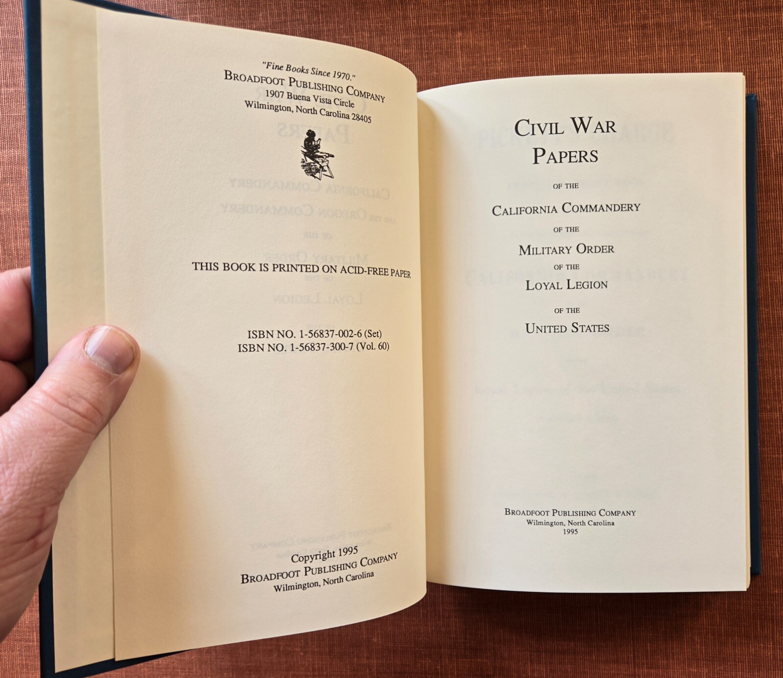 Military Order of the Loyal Legion - War Papers of California & Oregon ...