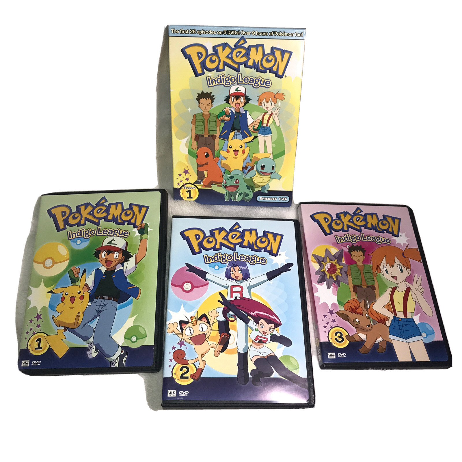 Pokémon Indigo League DVD Collator's Box Set 26 episodes Dubbed ...