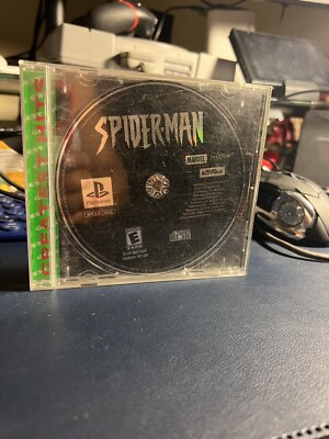 Spider-Man (Sony PlayStation 1, 2000) PS1 Game back cover art NO Manual ...