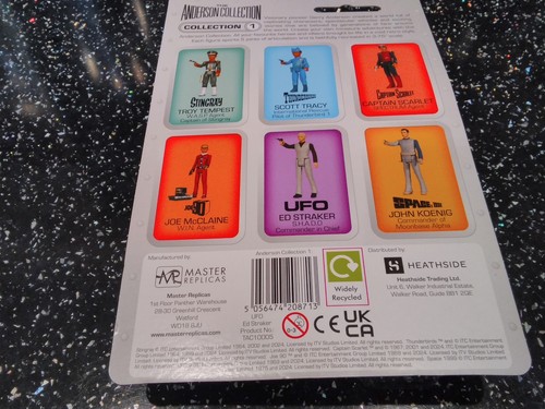 UFO - Ed Straker 3.75" Retro Action Figure Master Replica (NEW) Gerry ...