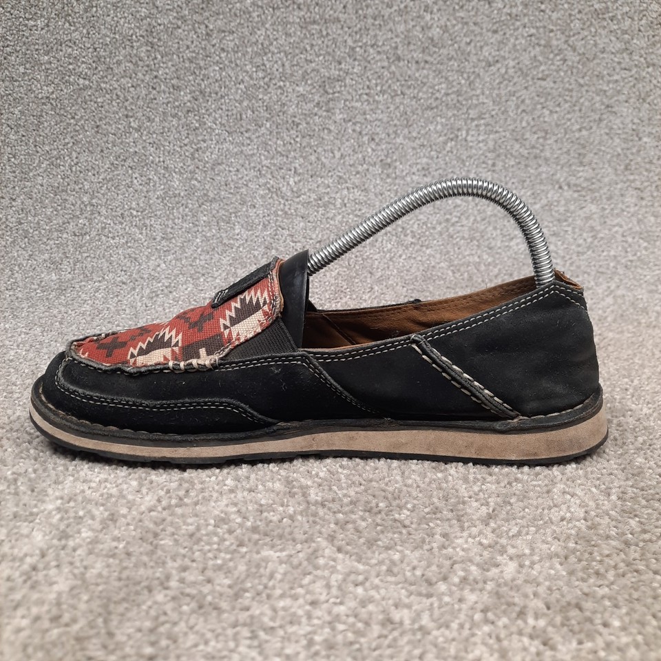 Ariat Cruiser Aztec Shoes Womens Size 9.5 B Black Red Slip On Loafer ...