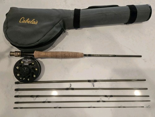 Cabela's Stowaway 6 Fly Rod 6wt With Three Forks Reel | eBay
