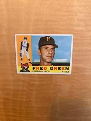 1960 TOPPS BASEBALL #272 FRED GREEN (RC)!! NICELY CENTERED!! $1 ...