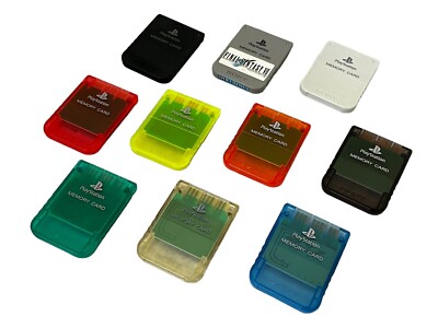 BARGAIN PS1 Memory Card Official Sony PlayStation PSOne PSX - Multiple ...