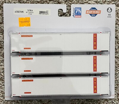 Athearn 48' container XTRA 3-pack NEW! | eBay