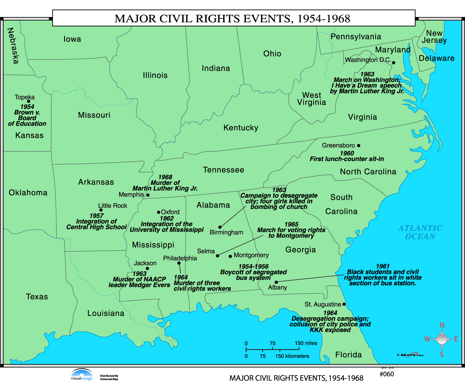 060 Major Civil Rights Events, 1954-1968 | eBay