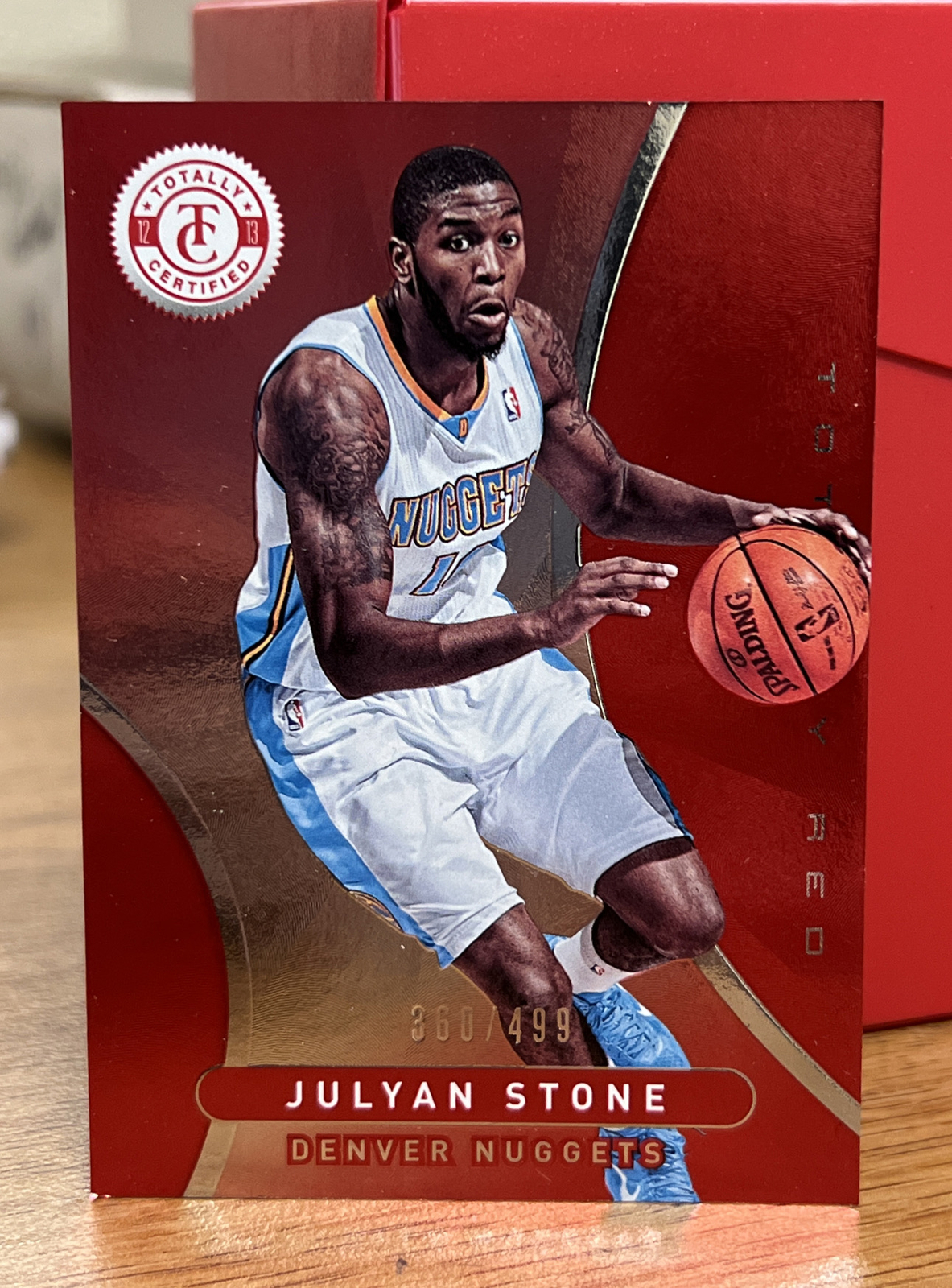 2012-13 Totally Certified Red Nuggets Basketball Card #258 Julyan Stone ...