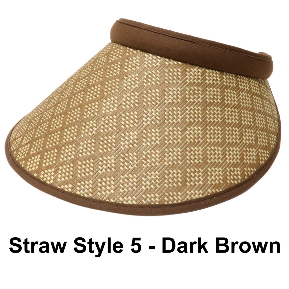 Women Lady Fashion Large Clip On Visor Wide Brim Sun UV Protection Cap ...