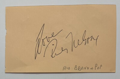 Ricky Nelson Signed Autograph Book Page | eBay UK