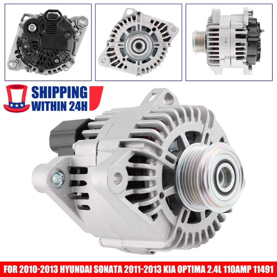New Alternator For Hyundai Sonata Kia 2.4L 2010 2011 2012 2013 37300 ...