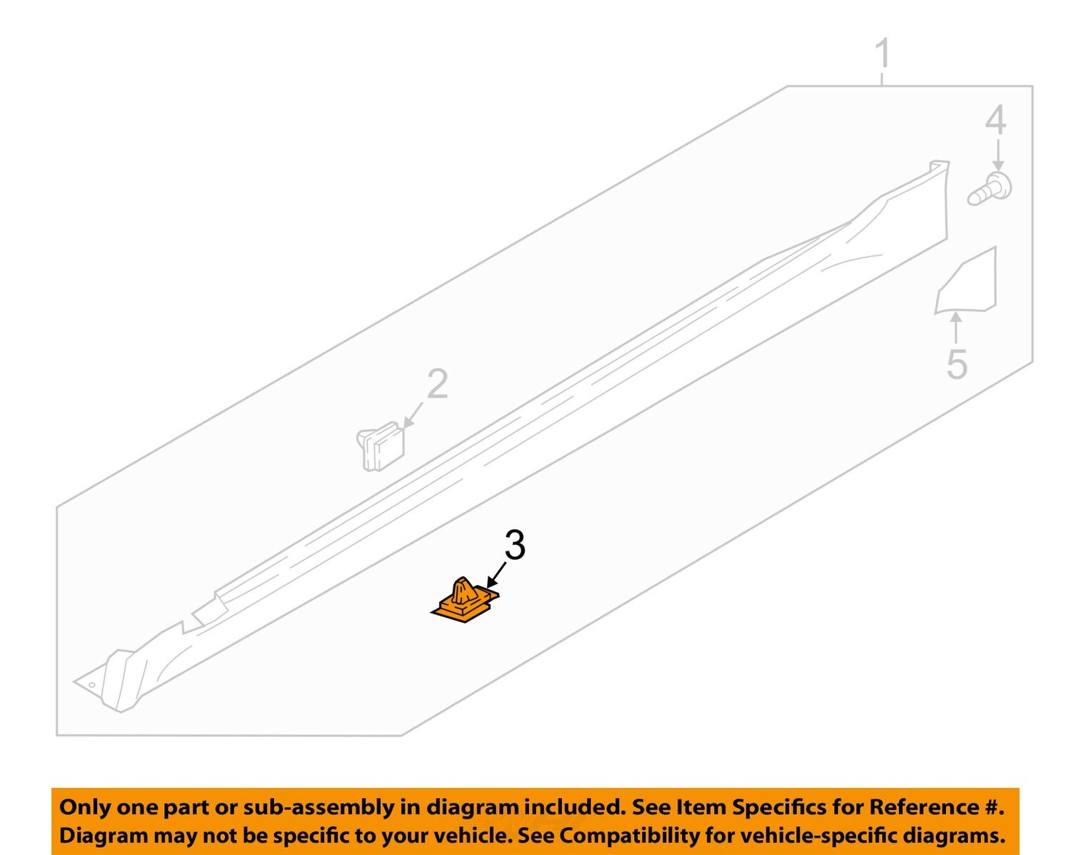 Kia OEM 17-18 Niro Exterior-rocker Molding Clip 87758D2000 for sale ...