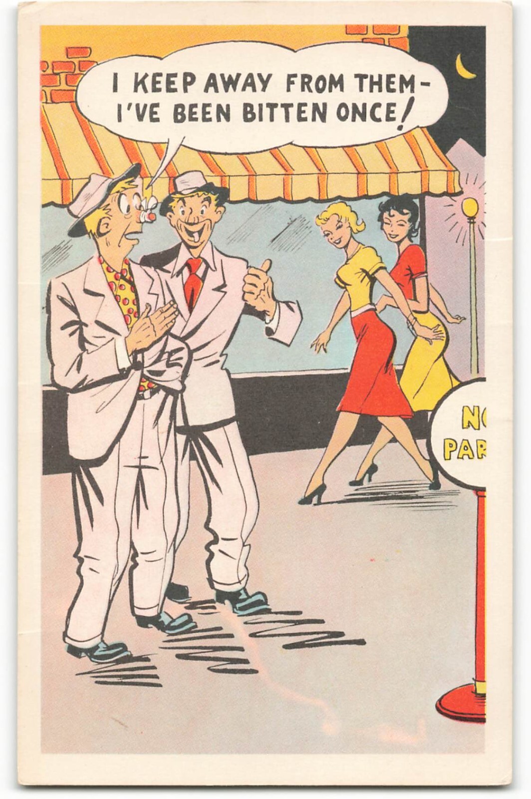 Postcard I Keep Away From Them, I've Been Bitten Once! comic unposted ...
