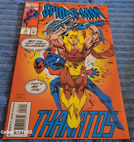 Spiderman 2099 #12 (Oct 1993, Marvel). Thanatos, Alchemax. Centerfold ...