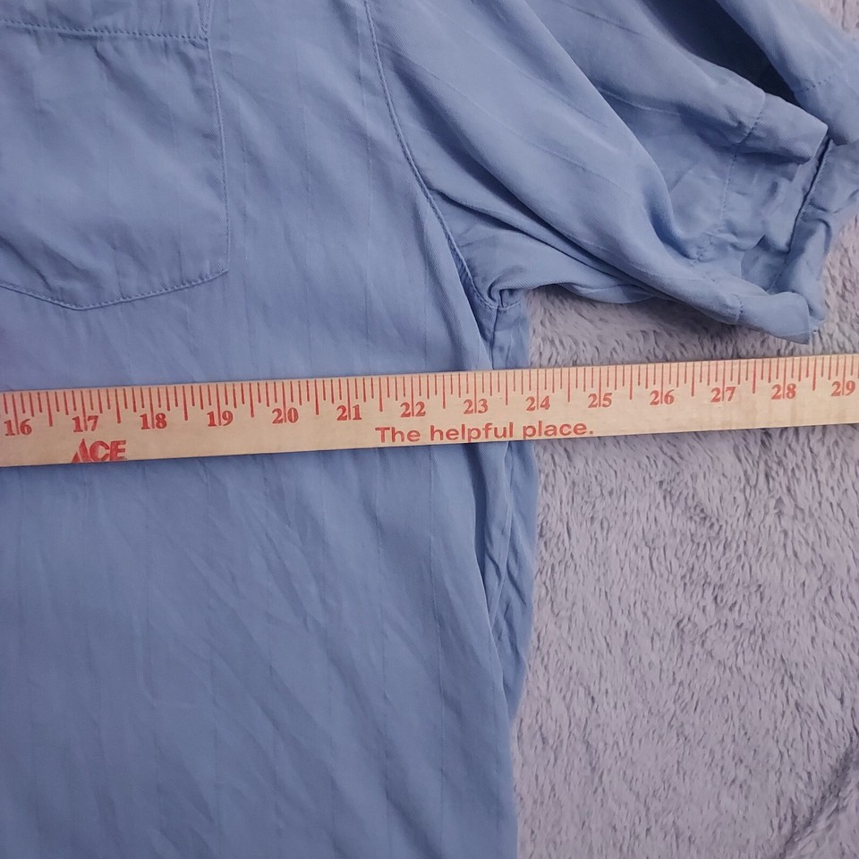 Tommy Bahama Shirt Mens Large Embroidered 100% Silk Shot in the Dark ...