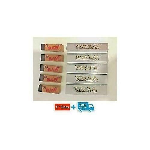 RIZLA KING SIZE SILVER ROLLING PAPERS AND RAW HEMP NATURAL UNREFINED ...