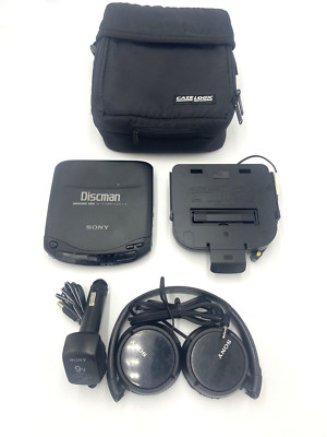 Sony Discman D-131 Compact Disc Portable CD Player w/ Car Mount Tested ...