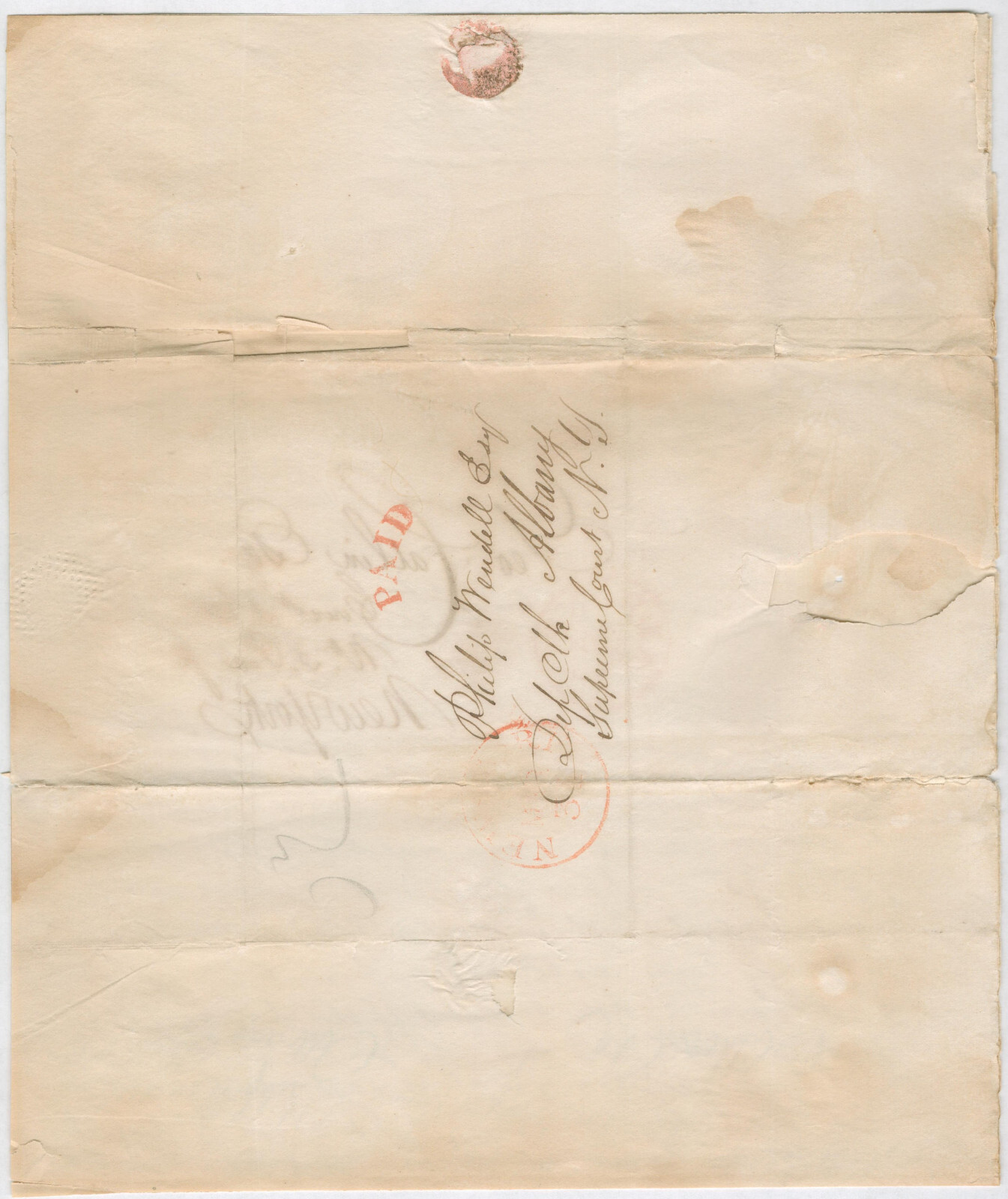 George Catlin SIGNED AUTOGRAPH Letter Western Artist American Indian ...