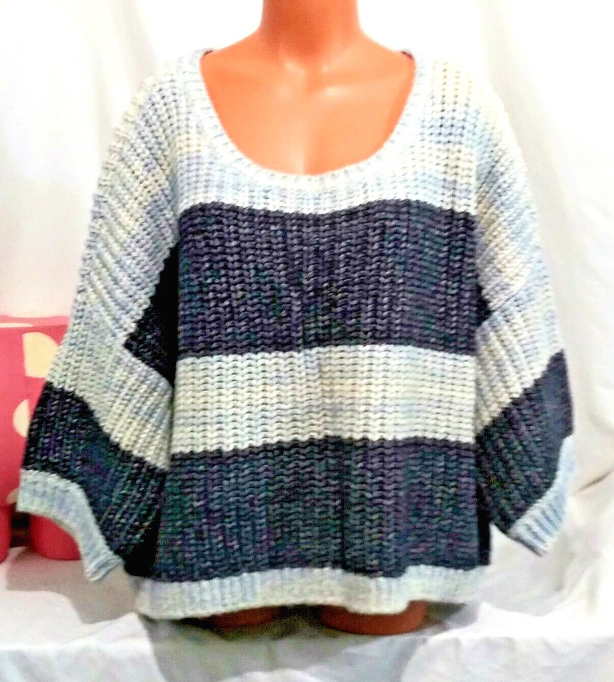 Victorias Secret Supermodel CHUNKY Cable knit Soft Slouchy Sweater NWT ...