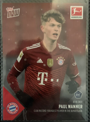 2021 Topps Now Bundesliga Paul Wanner 1st Rookie Card #112 Print Run ...