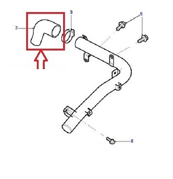 TUYAU DURITE TURBO REFROIDISSEMENT LAND ROVER FREELANDER 2.0 TD4 OEM ...