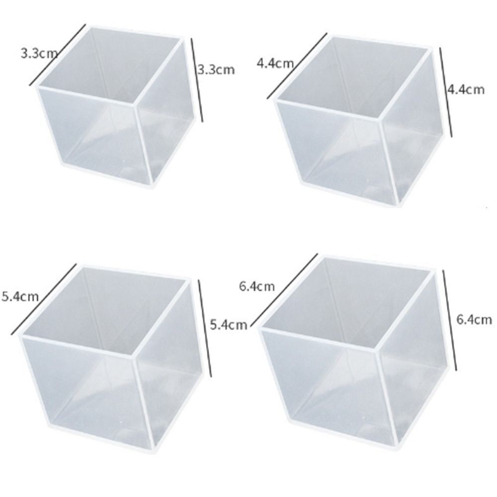 Clear Silicone Cube Molds Large Deep Square Epoxy Resin Mold ...