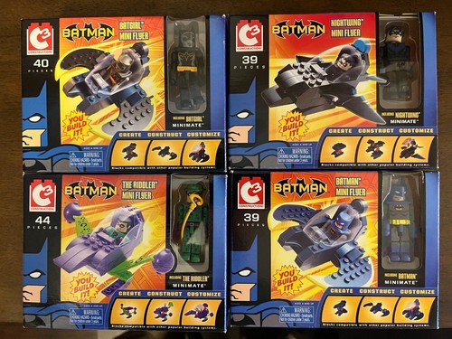 LEGO compatible C3 set of 4 Mini Flyers- Batman, Nightwing, Batgirl ...
