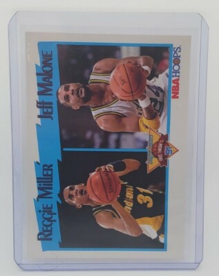 1991-92 League Leaders Reggie Miller/Jeff Malone Indiana Pacers/Utah ...