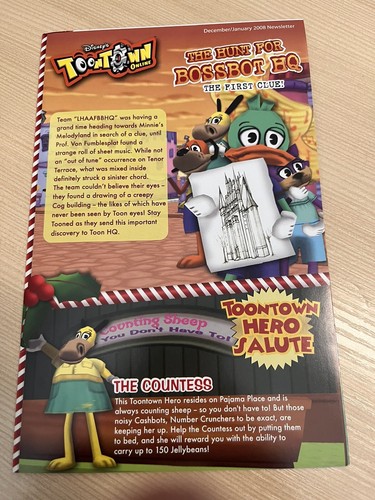 Disney Toontown Online Dec/Jan ‘08 NEWSLETTER - feat. Season Greetings ...